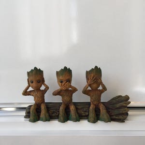 Groot Desk Figure 3D Printed Guardian of the Galaxy Decor Marvel Fan ...