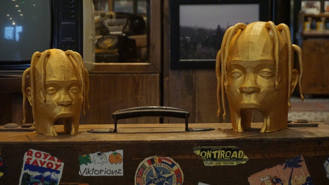 Travis Scott Astroworld 3D Head Figure - Etsy