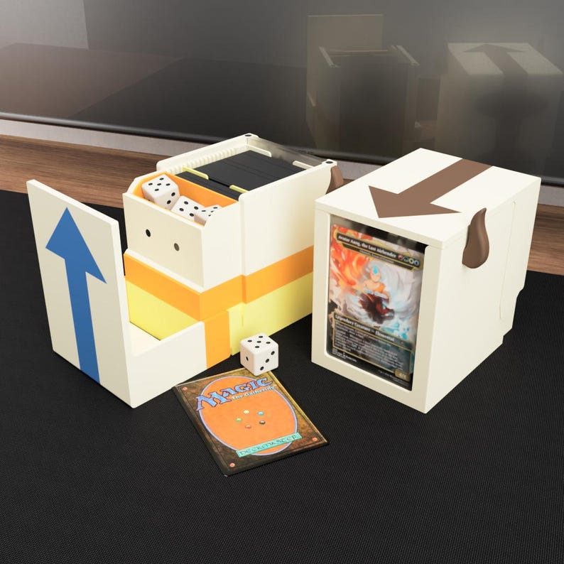 Anime Elemental Deck Box: TCG Card Storage for MTG Commander - Etsy