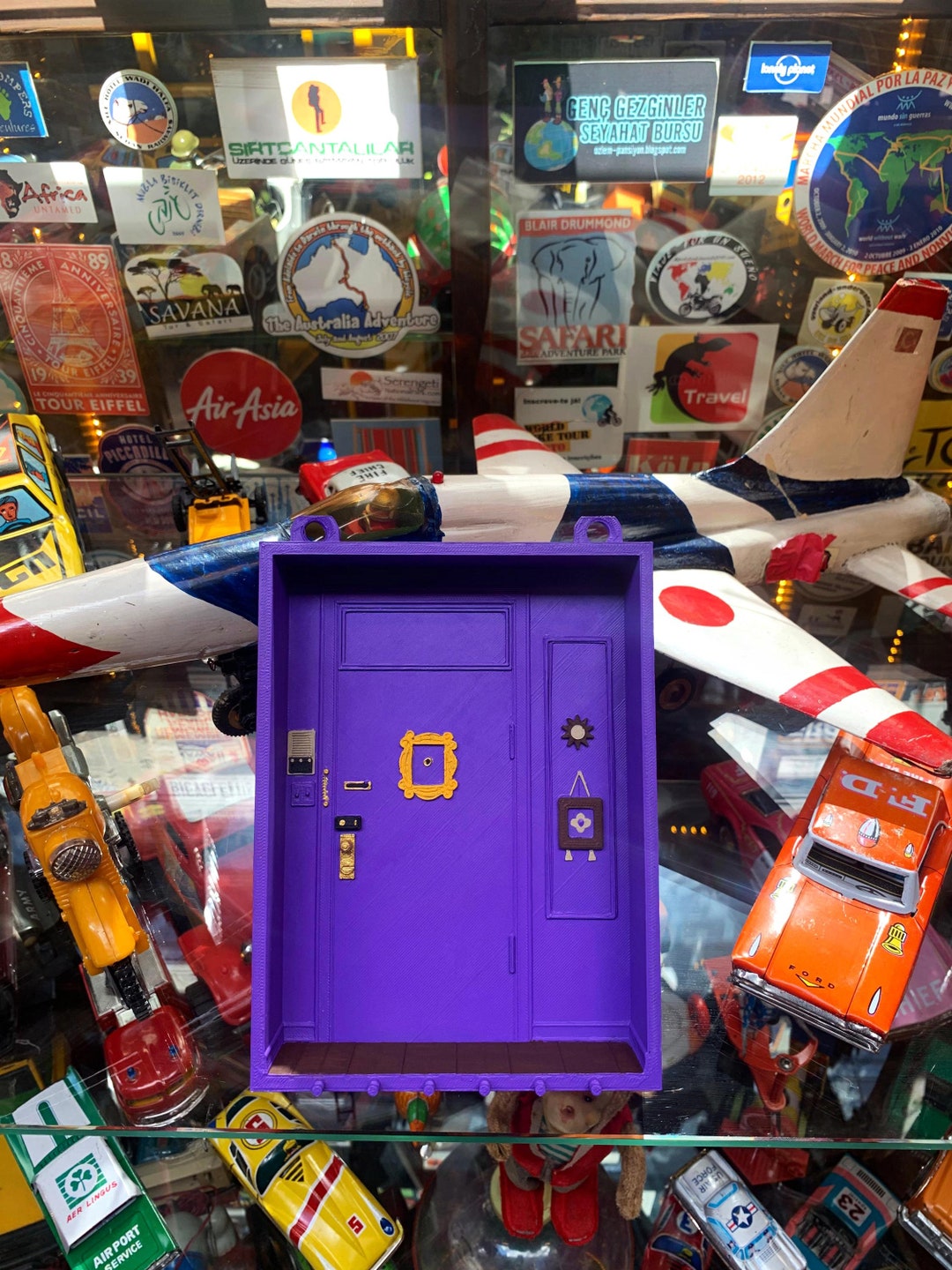 Purple Door Key Holder: 90s Sitcom Inspired Wall Art - Etsy