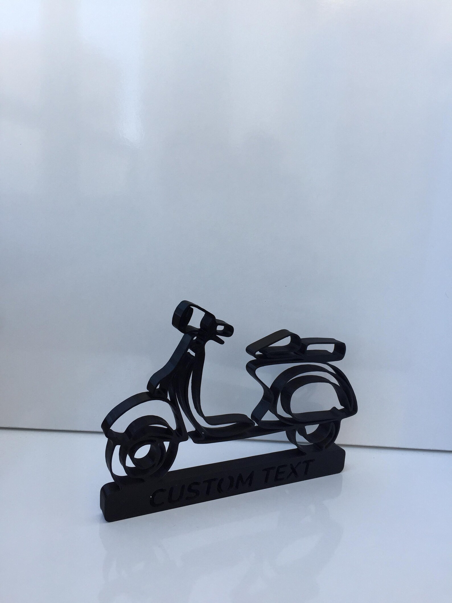 Customizable 3D Printed Motorcycle Unique 3D Printed Line Art 3D Line ...