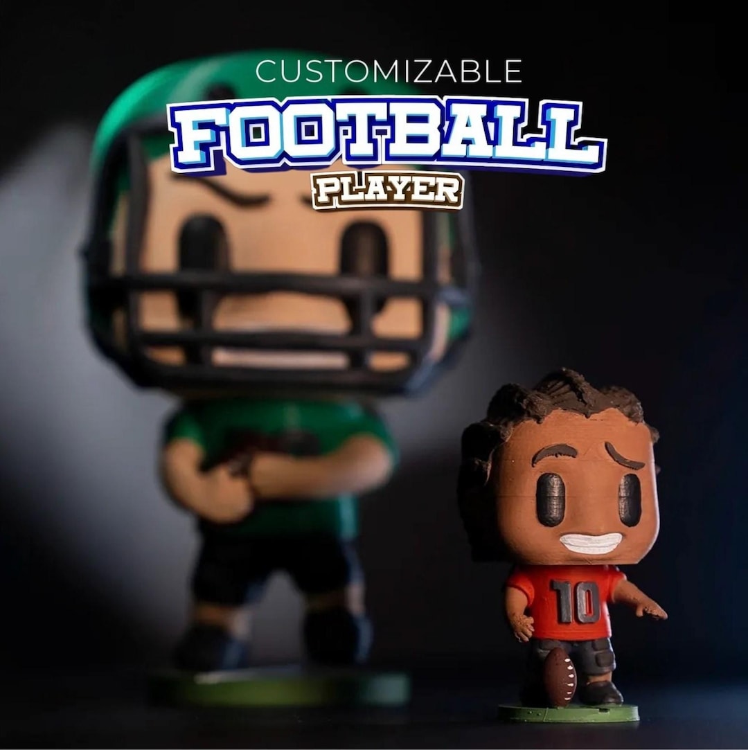 Custom 3D Printed Football Player Figurine: Personalized NFL Gift - Etsy
