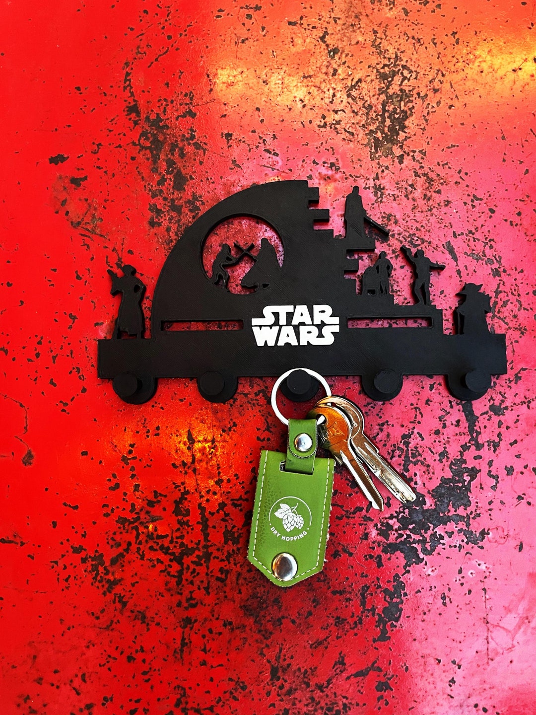 Galactic Key Holder – Sci-fi Inspired Wall Organizer – 3D Printed Space ...