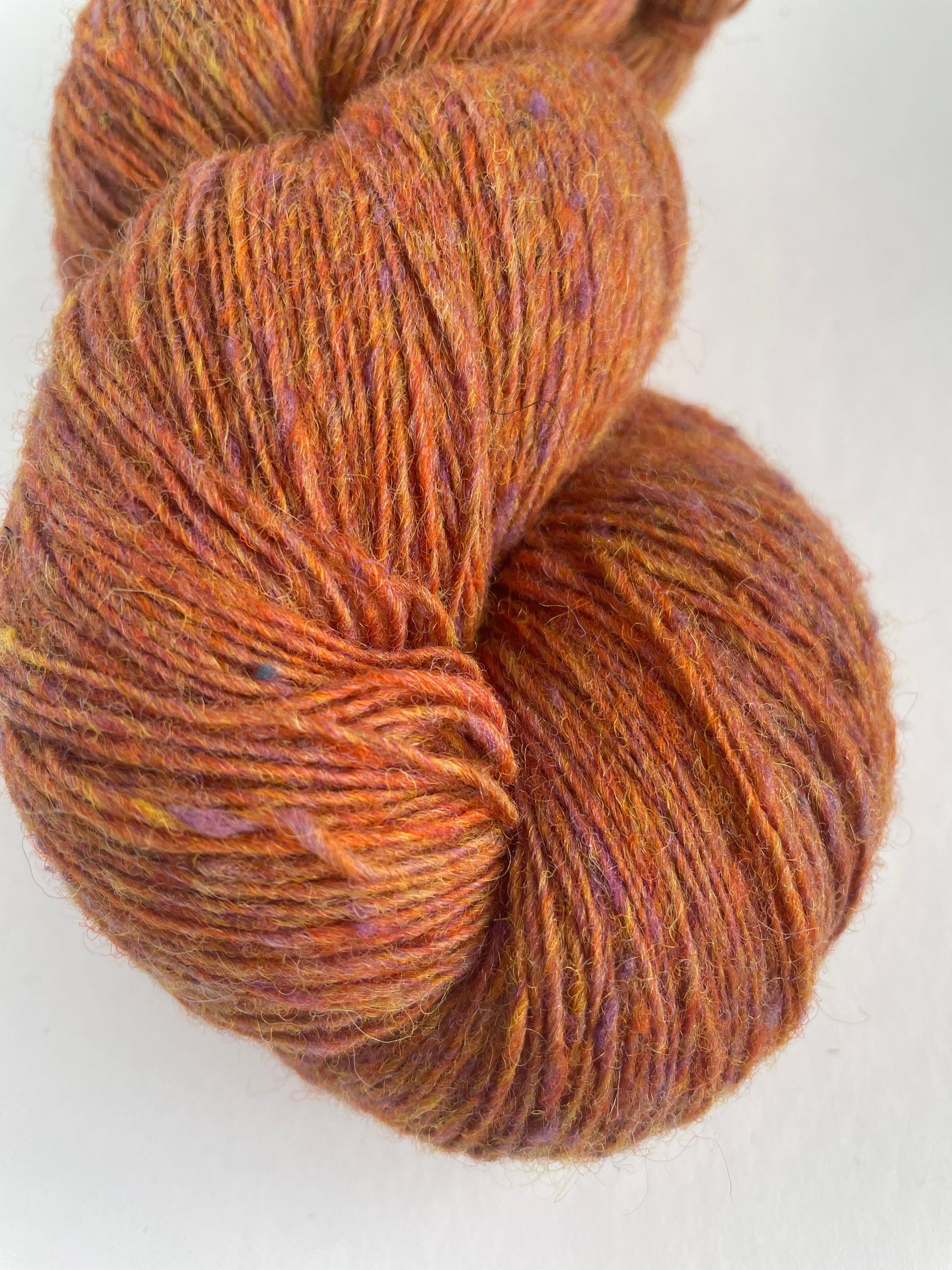 Dundaga Like Tweed/tweed Effect Orange With Yellow Purple Speckles, 70/ ...