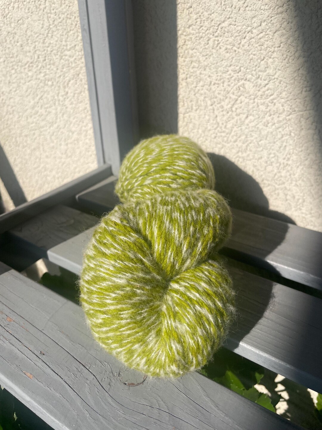 EXCLUSIVE Dundaga Alpaca+mohair+latvian Wool White and Green Yarn, DK 6 ...