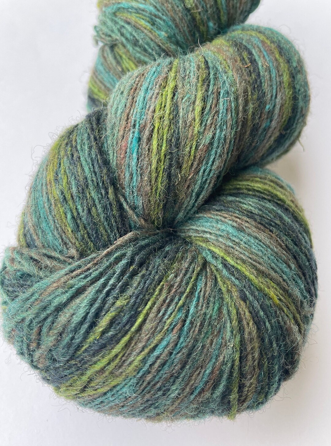 Dundaga Shades of Green/blue Multicoloured Gradient Self Striping Yarn ...