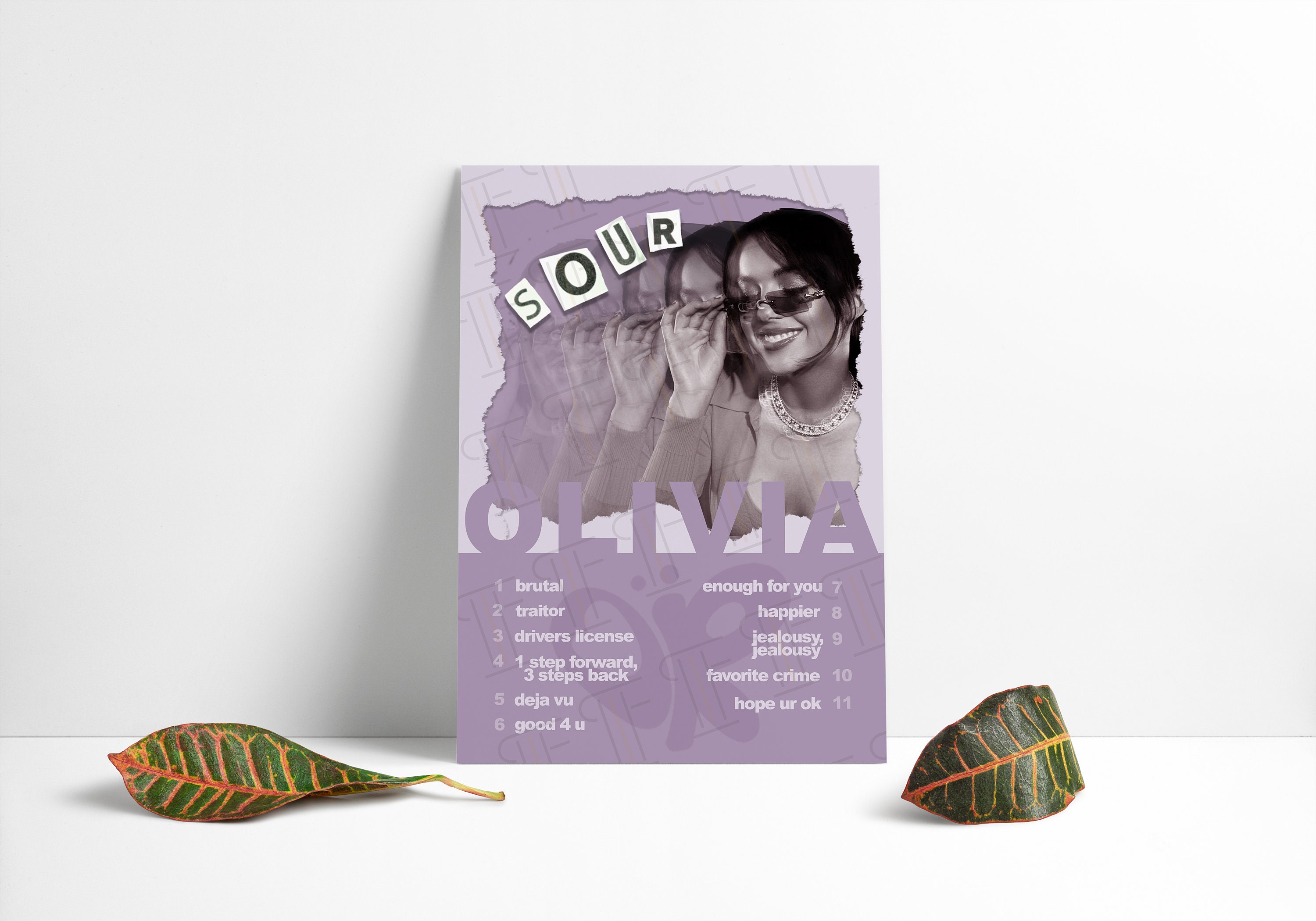 Sour Poster/ Olivia Rodrigo Album Poster, Olivia Rodrigo Fan Gift