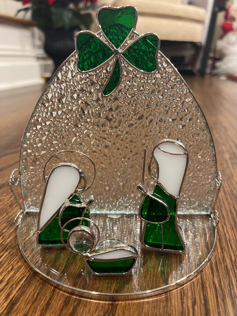 Irish Stained Glass Nativity, Six Pieces 6 Tall - Etsy