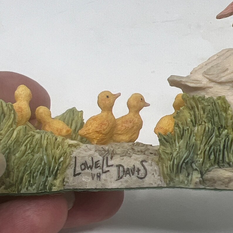 SCHMID Lowell Davis Border Fine Art 1984 Duck W/ducklings Figurine ...