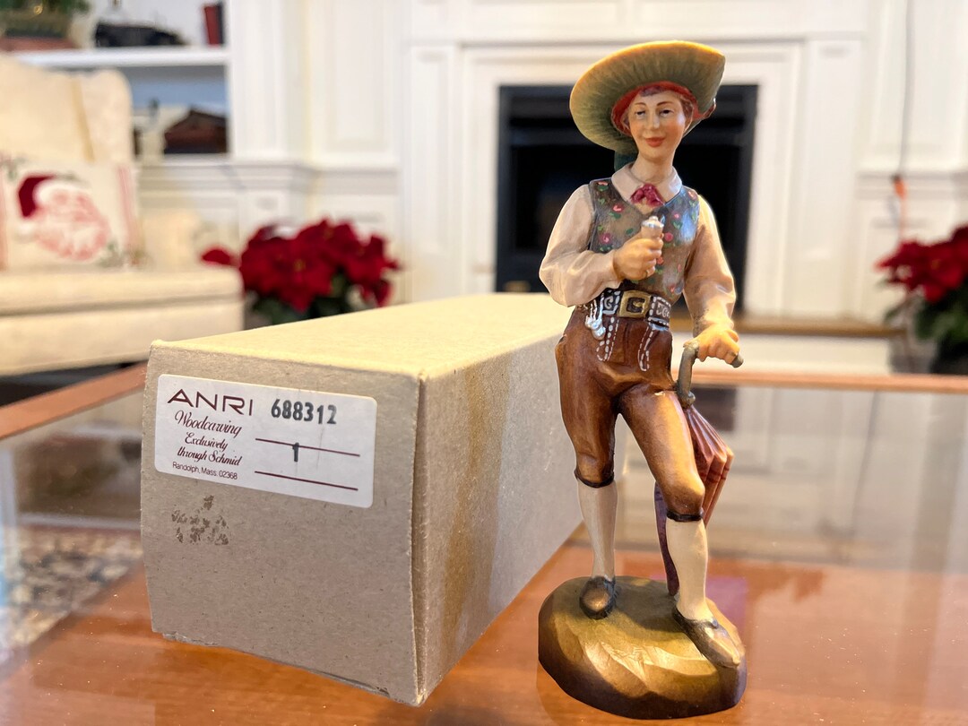 1967 Anri Wood Carving Italy Brother of the Bride 688312 - Etsy