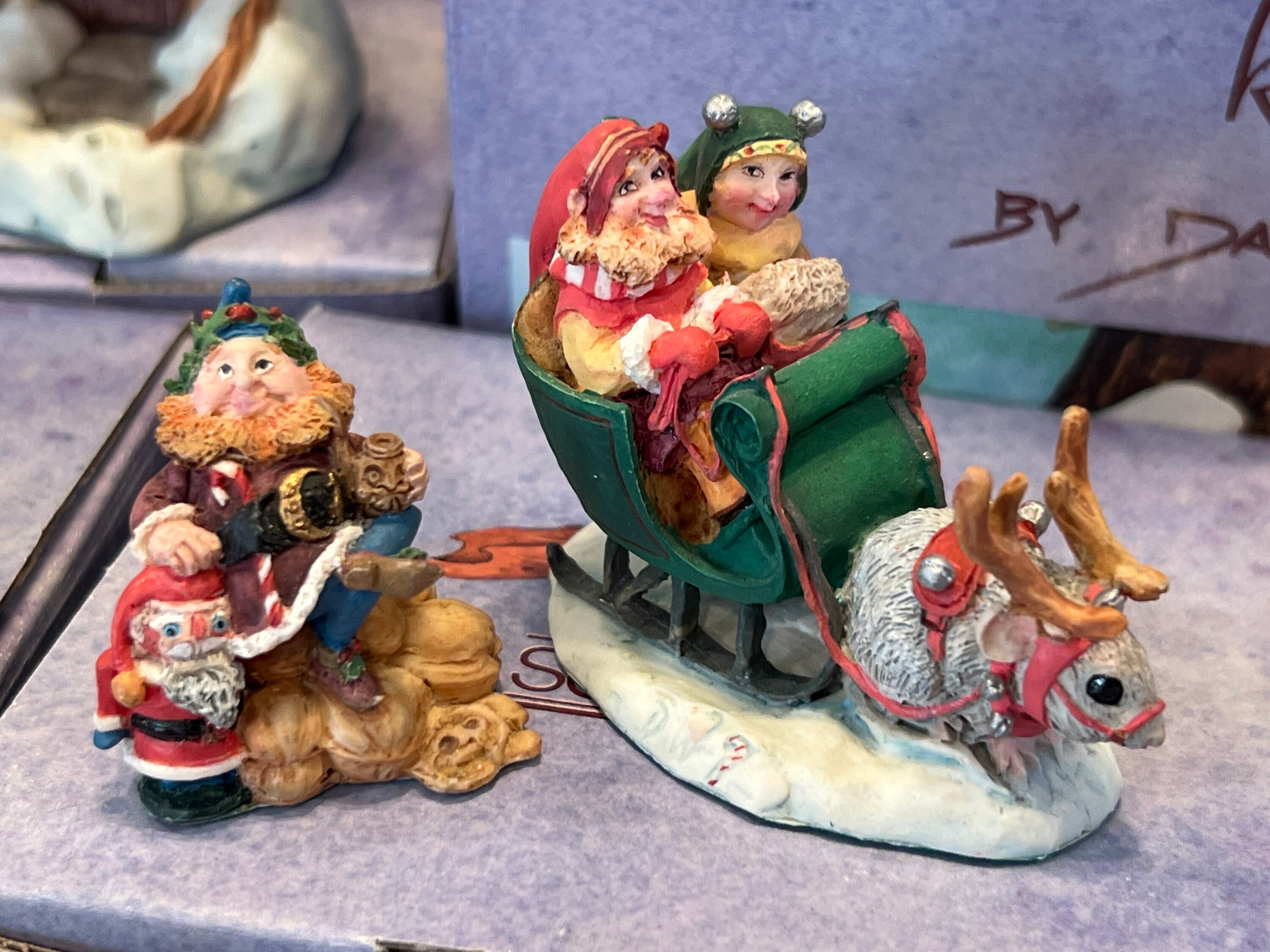 Schmid, David Wenzel, Hidden Kingdom, Kringle Hollow 1992, 12 Piece Set ...