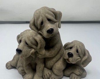 Vintage Quarry Critters Figurine, 3 Puppy Dogs: petie, Pepe' and Pooch ...