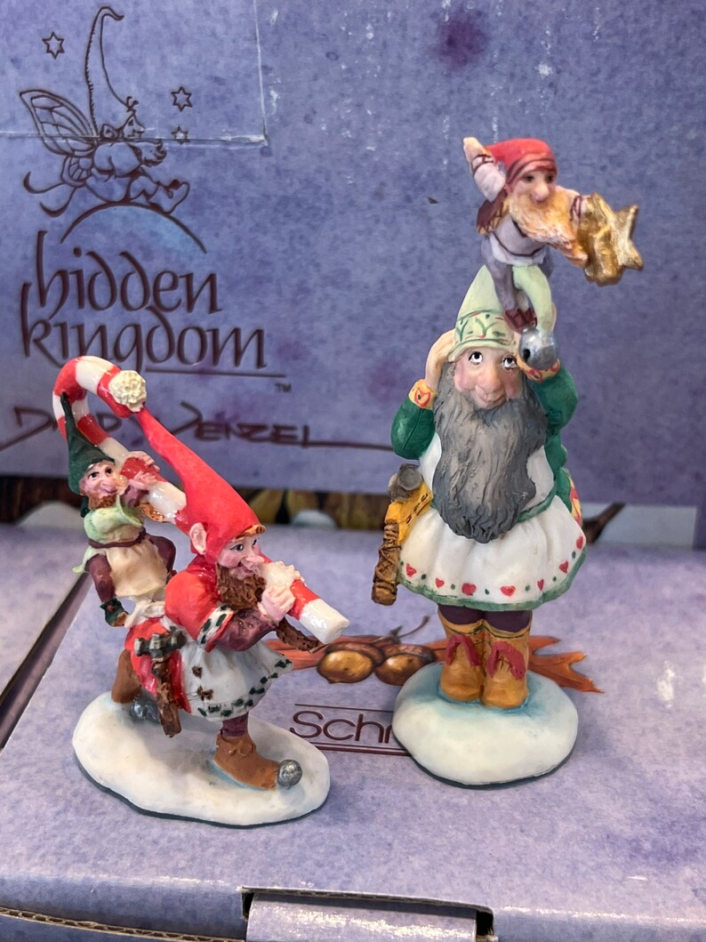 Schmid, David Wenzel, Hidden Kingdom, Kringle Hollow 1992, 12 Piece Set ...