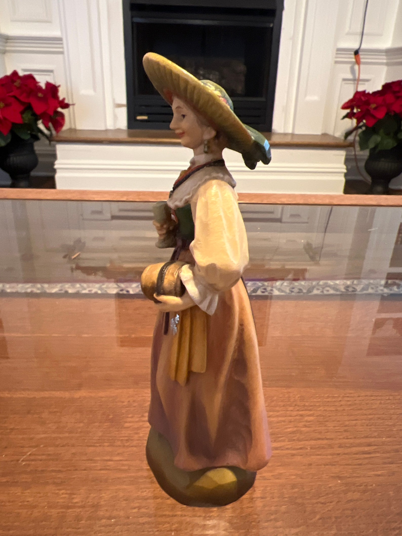 1967 ANRI Wood Carvings Italy Figures 6” Wimen With Drink 688-313 - Etsy