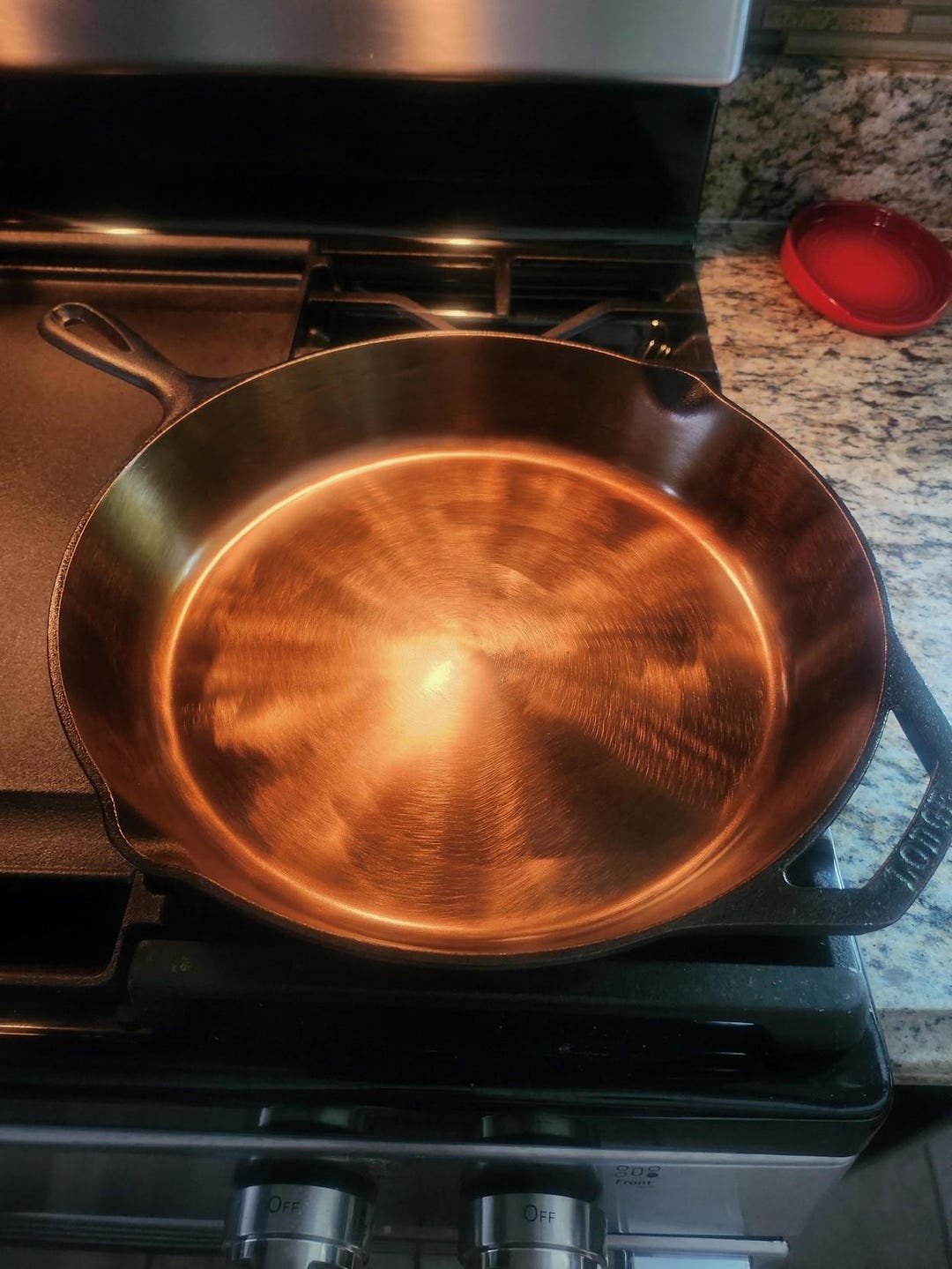Lodge Brand 12 Inch Smooth Inside Sides and Bottom - Cast Iron Skillet ...