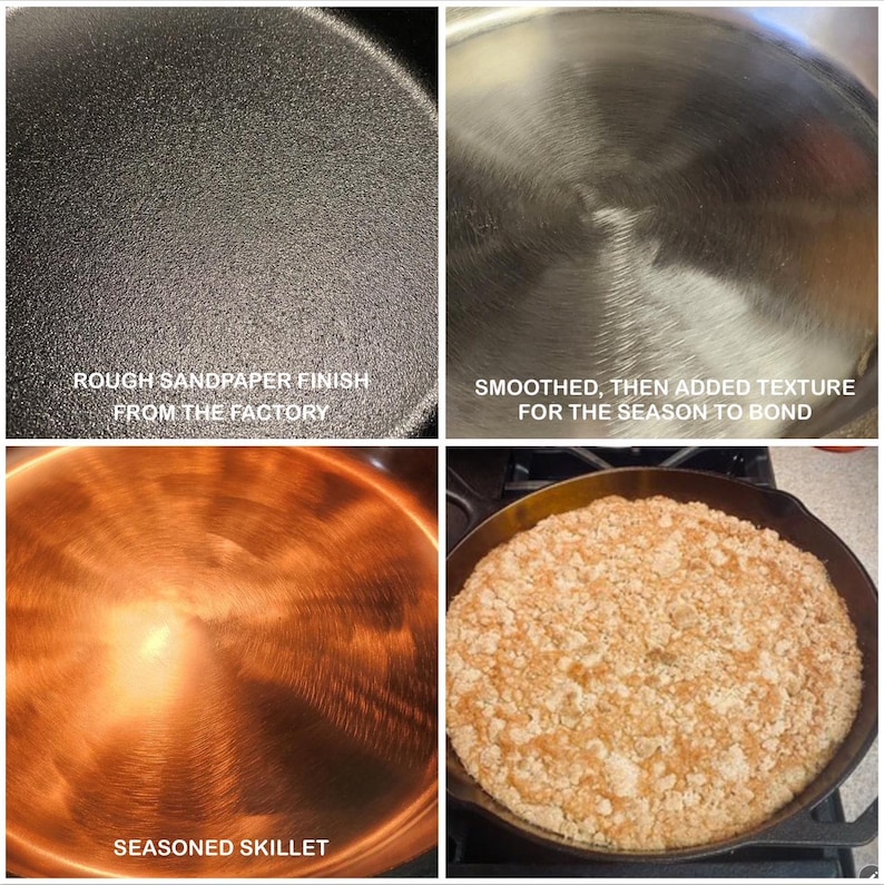 Lodge Brand 12 Inch Smooth Inside Sides and Bottom - Cast Iron Skillet ...