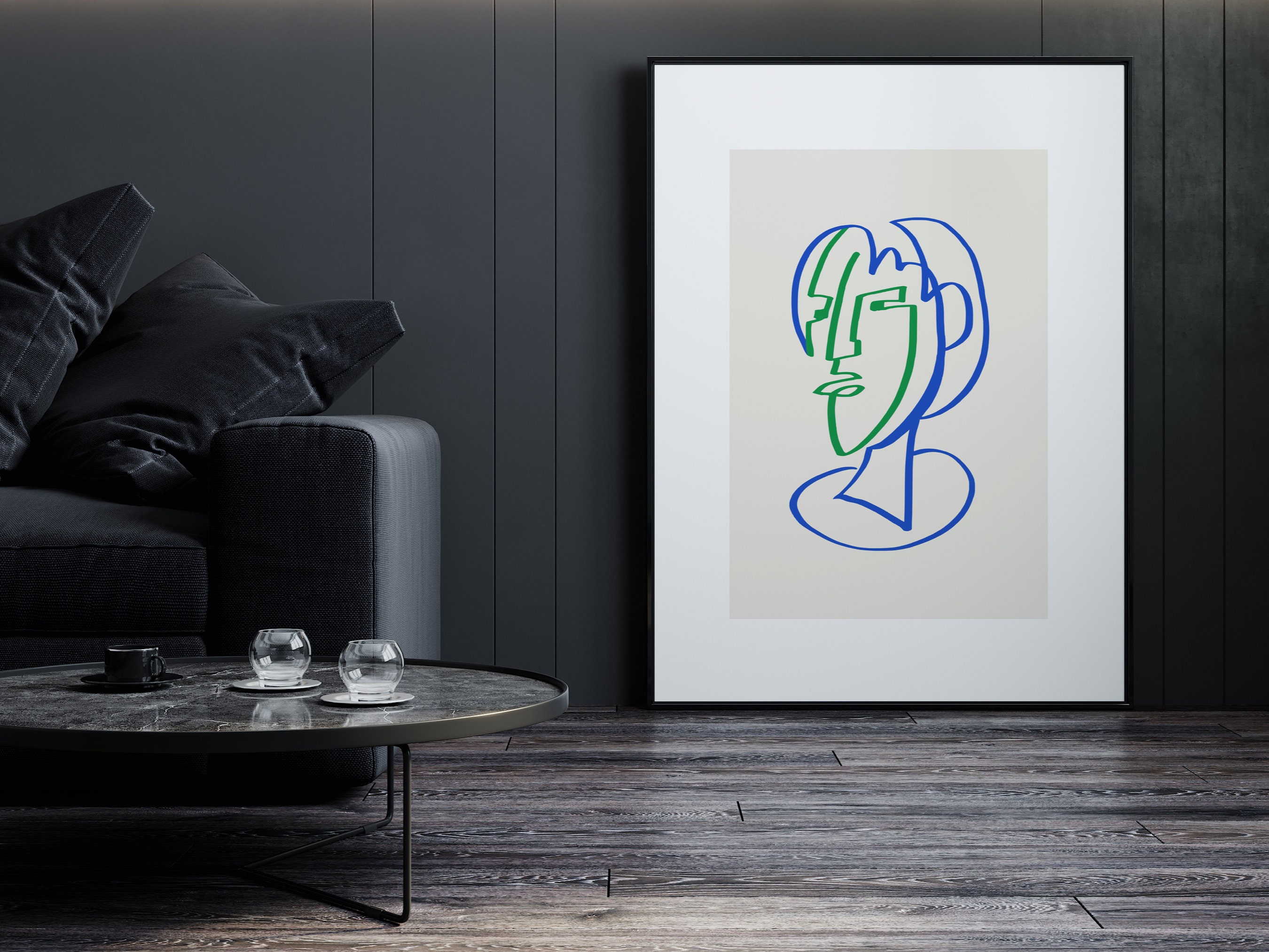 Post Modernism Printable Wall Decor Cubism Home Decor Printable Art ...