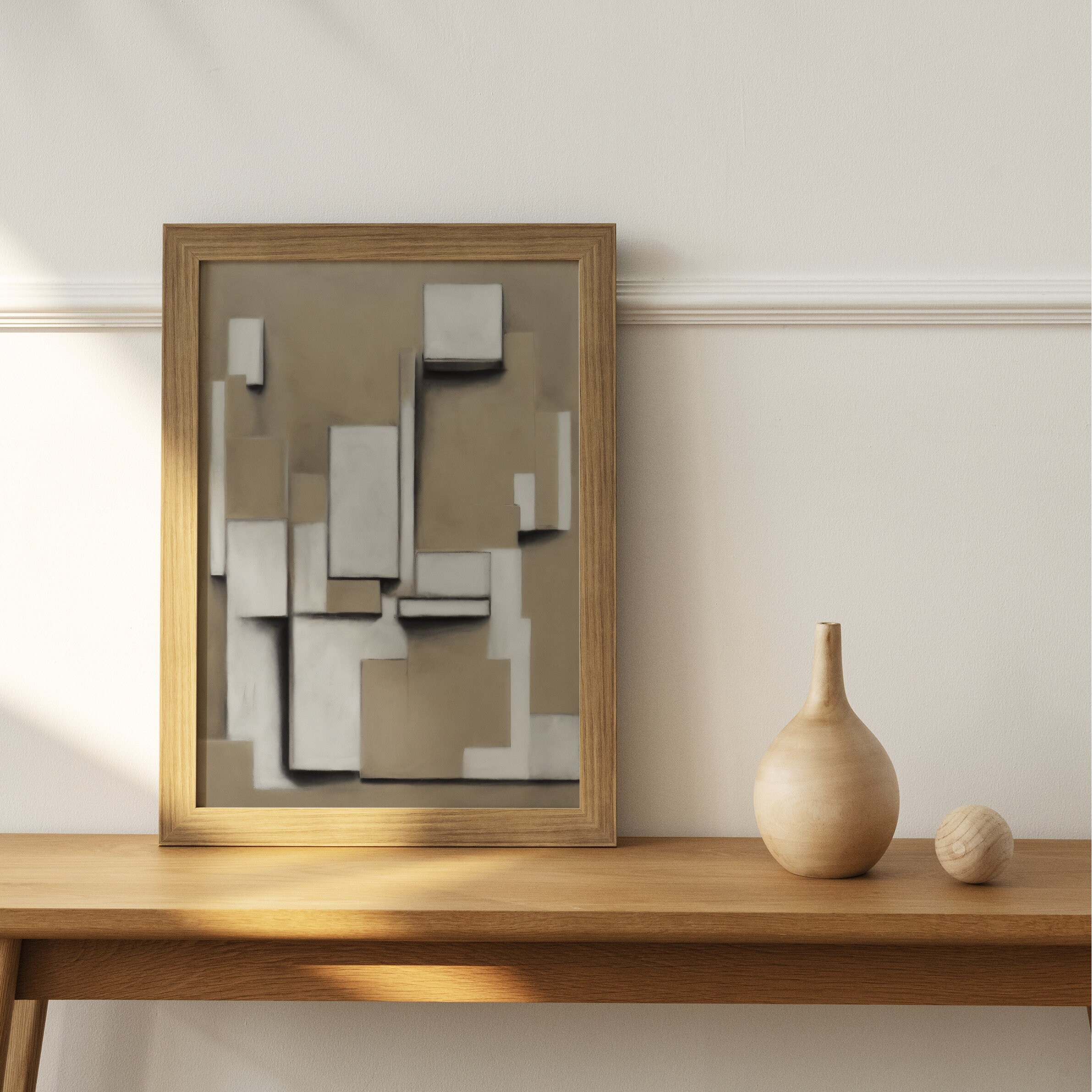 Abstract Art, Expressionism, Neutral Art, Oil Painting, Printable Wall ...