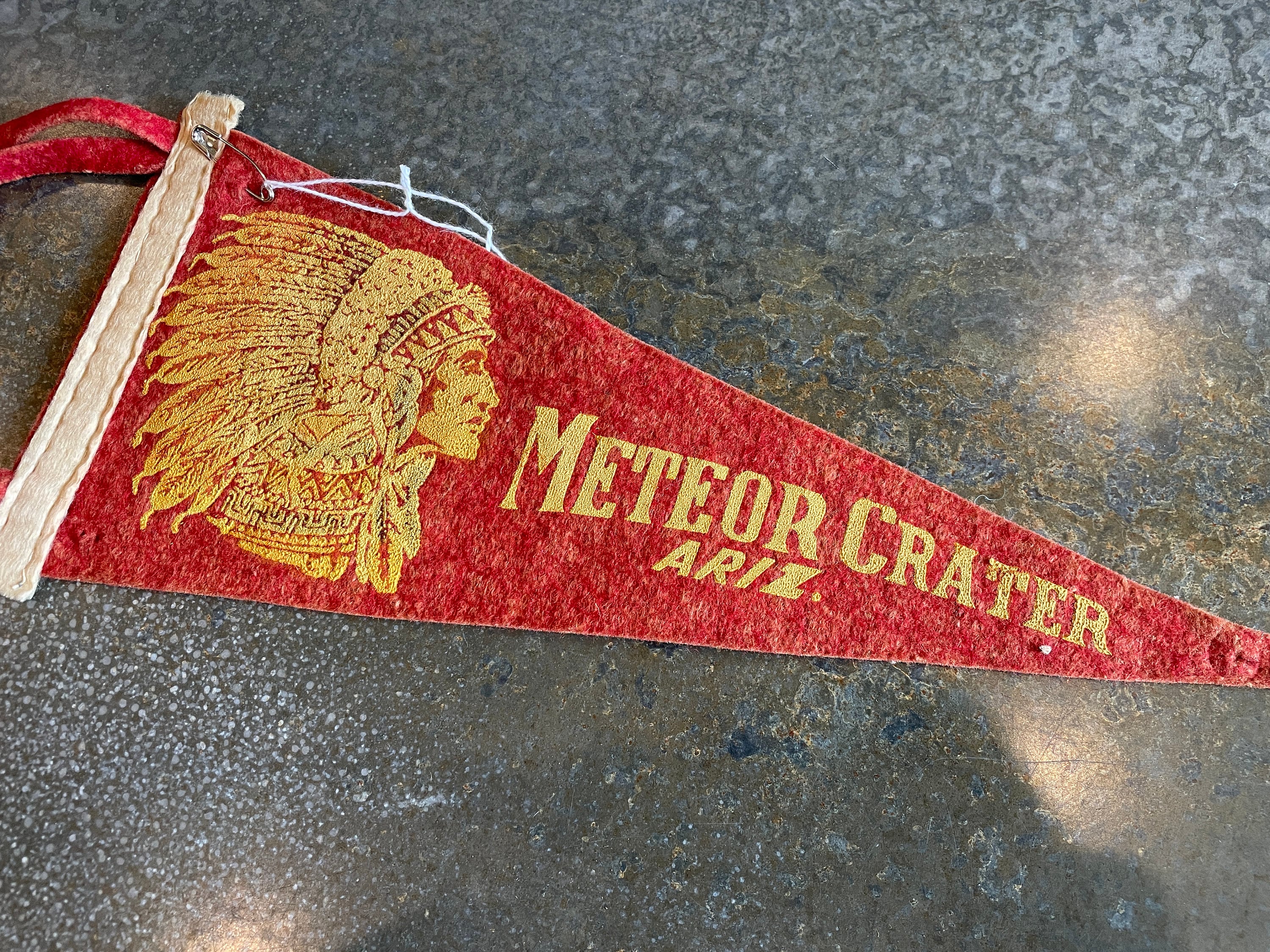 Vintage Meteor Crater Arizona Felt Souvenir Pennant - Etsy