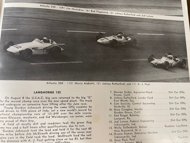 Vintage 1965 Racing Pictorial Magazine Fall Edition - Etsy