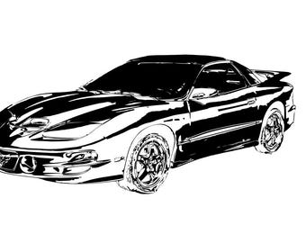 Firebird, 1977 Trans Am Logo, SVG. Digital Download for Cricut. PNG ...