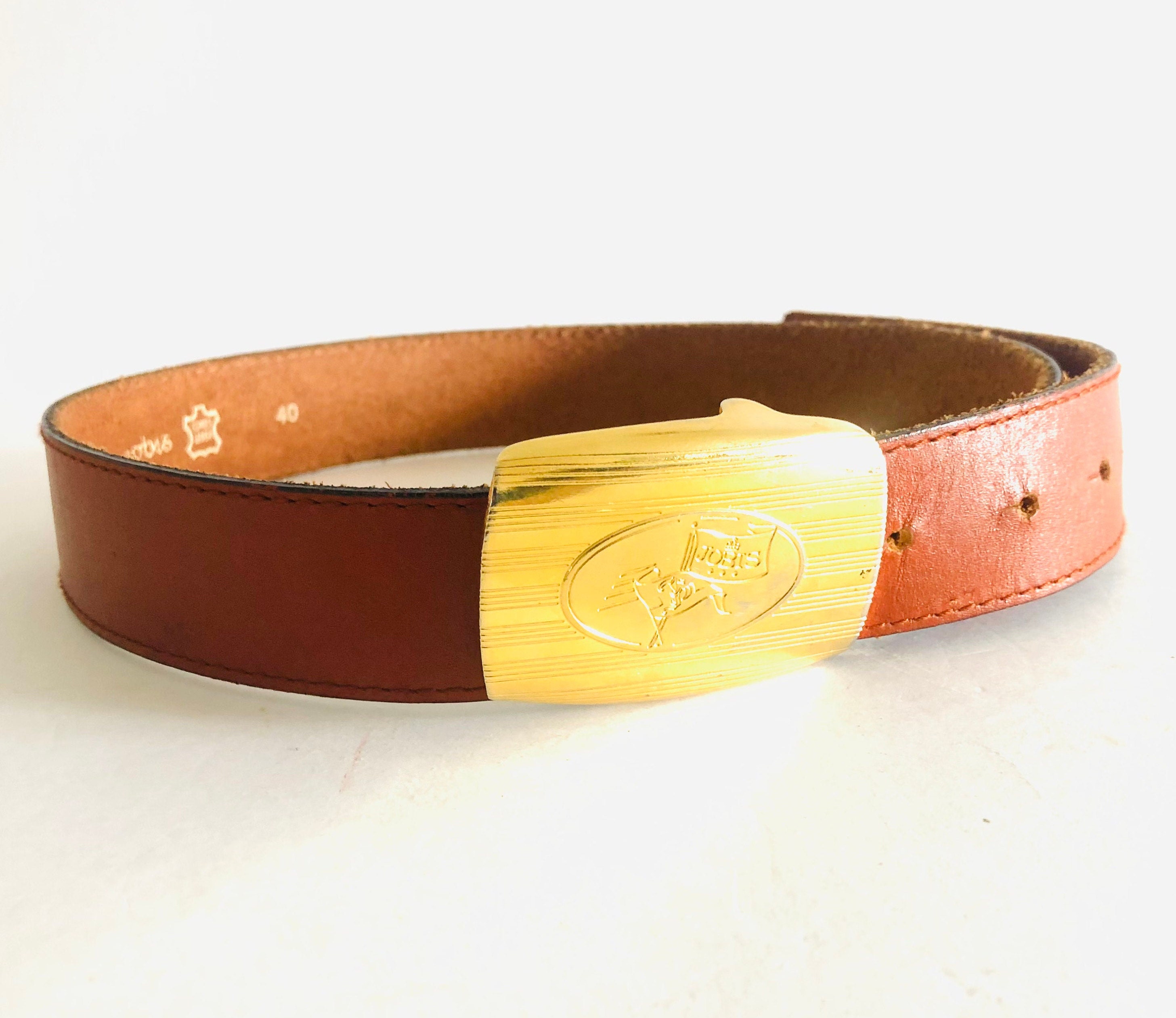 1990s Vintage Tan Leather Western Style Belt Vintage Leather - Etsy