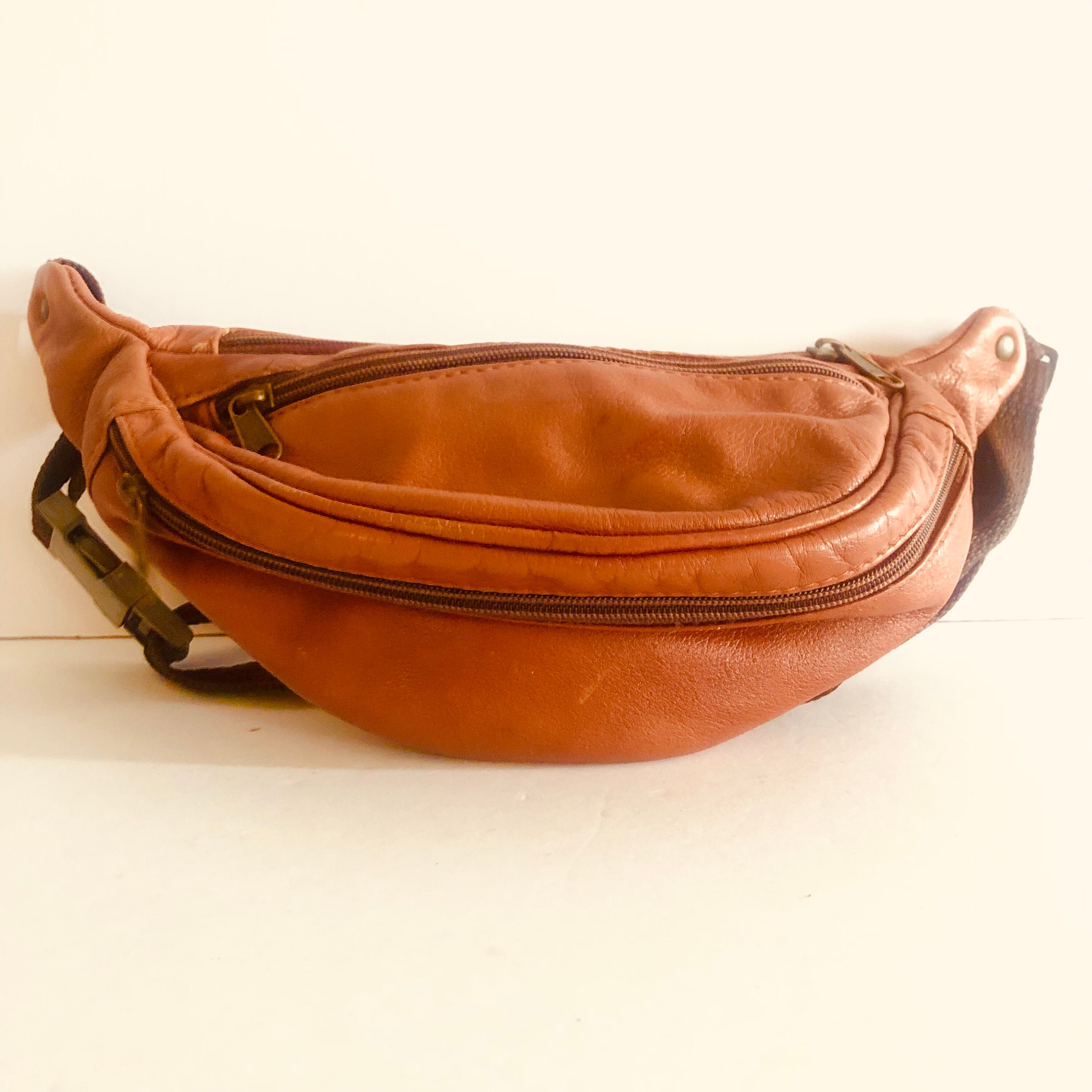 1980s Vintage Brown Leather Bum Bag 80s Belt Bag Vintage - Etsy Australia