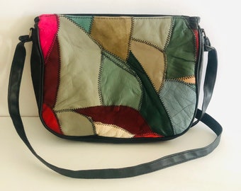 Suede Patchwork Bag - Etsy