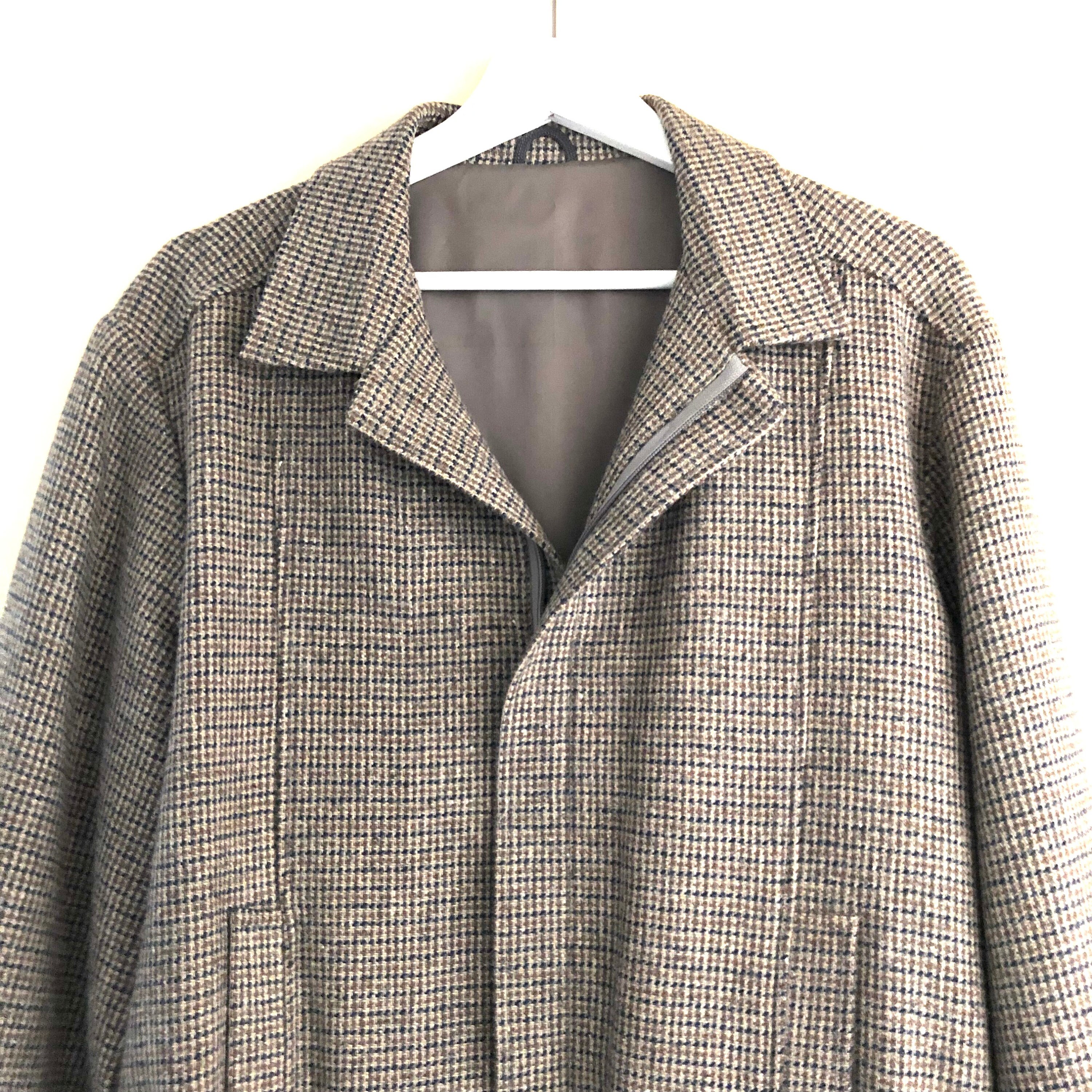 1980s Vintage Wool Tweed Jacket 80s Vintage Tweed Bomber - Etsy