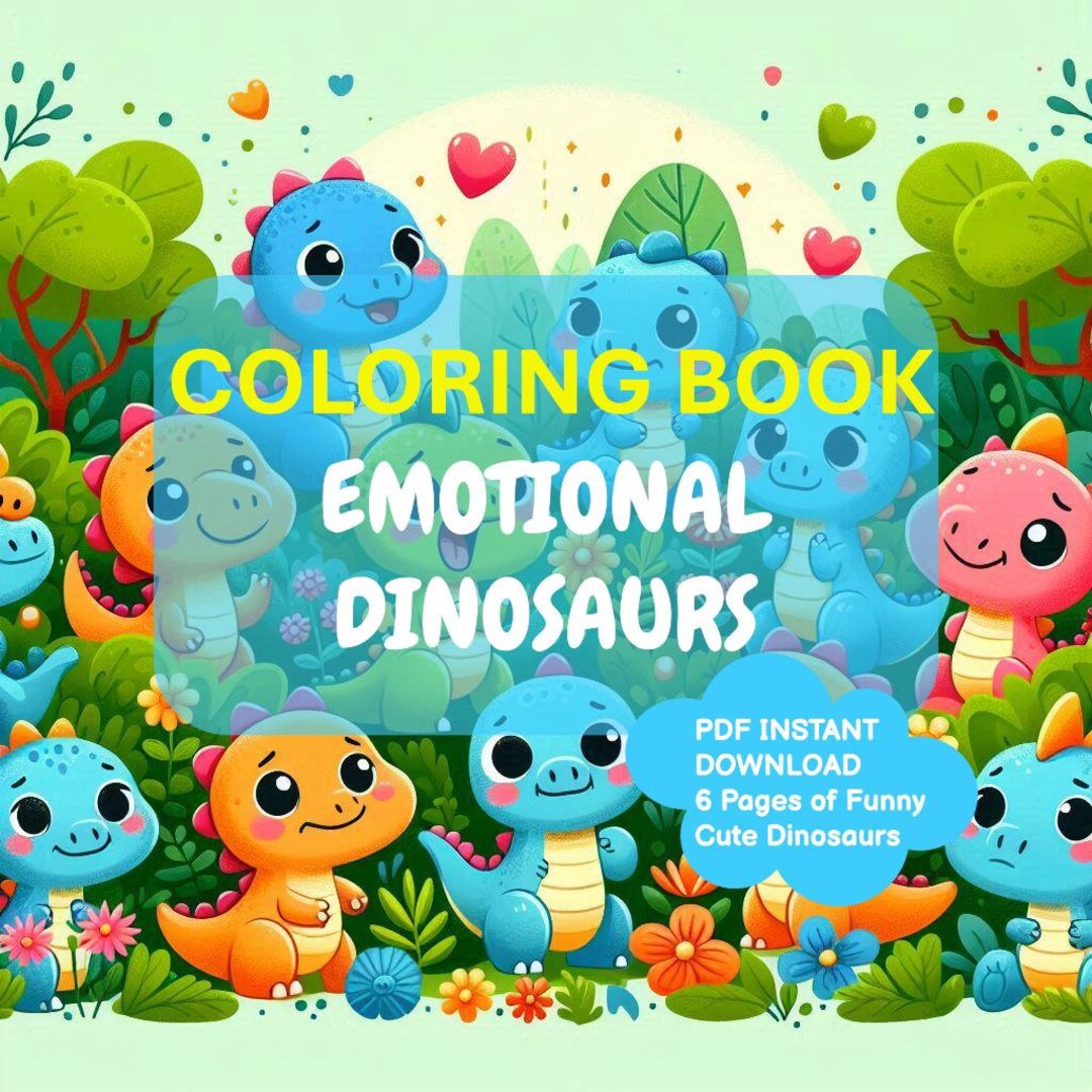 Emotions Coloring Book, Kids Emotions, PDF Digital Download, Social ...