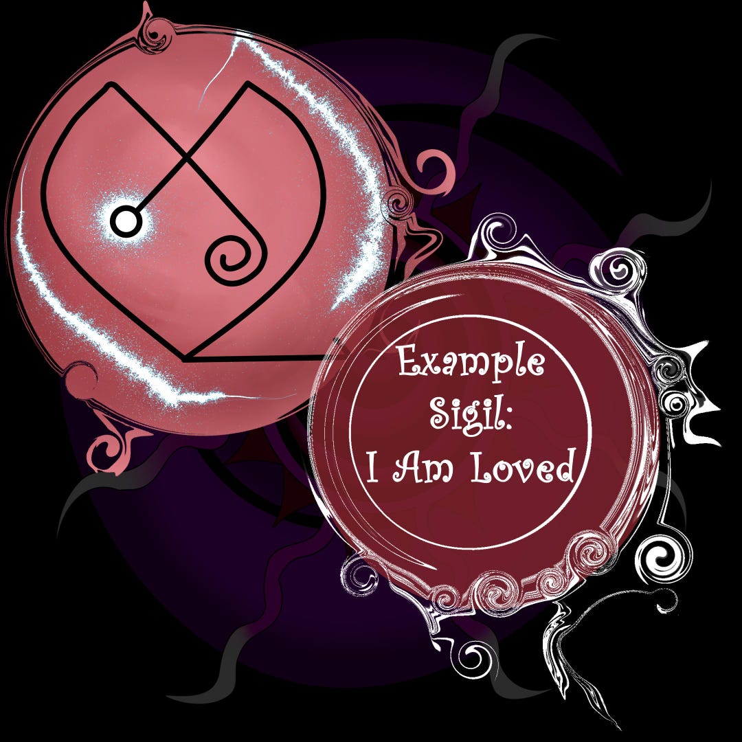 Hand Drawn Magickal Sigils (personalised, Sigil Art, Occult Art ...