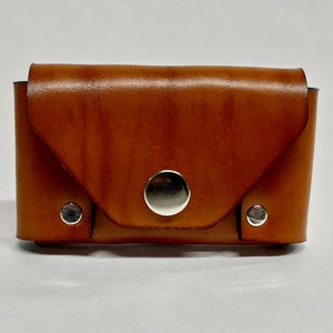 Riveted Leather Card Wallet - Etsy