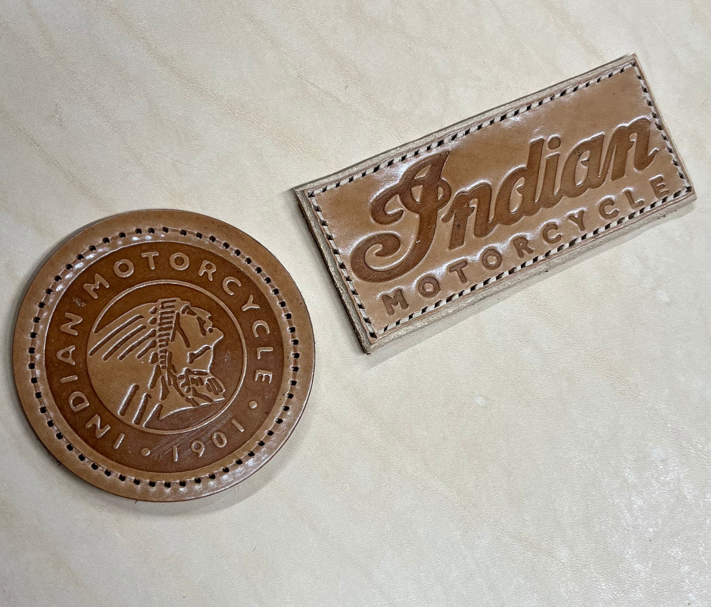 Indian Motorcycles Leather Patch round - Etsy