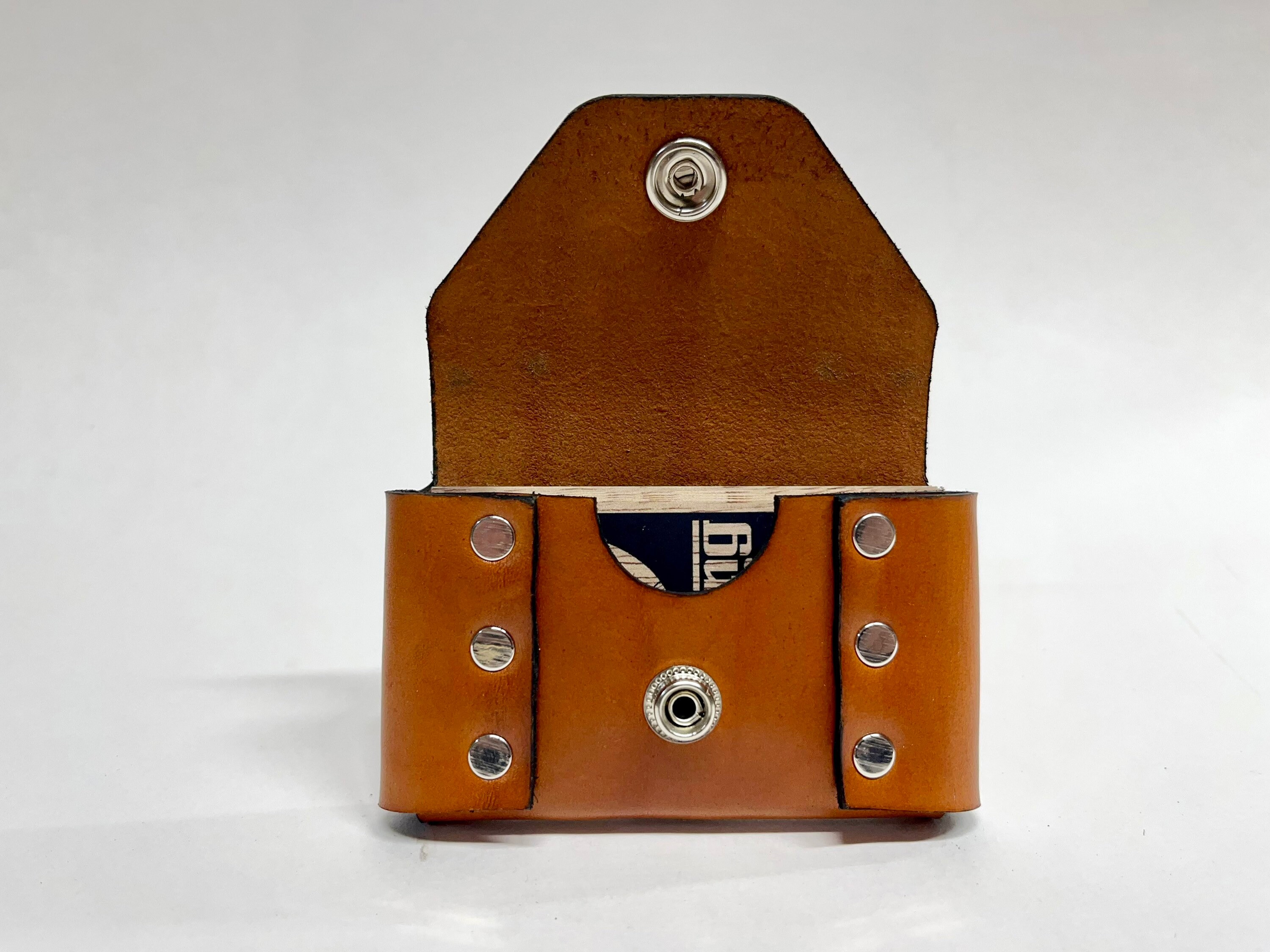 Riveted Leather Card Wallet - Etsy