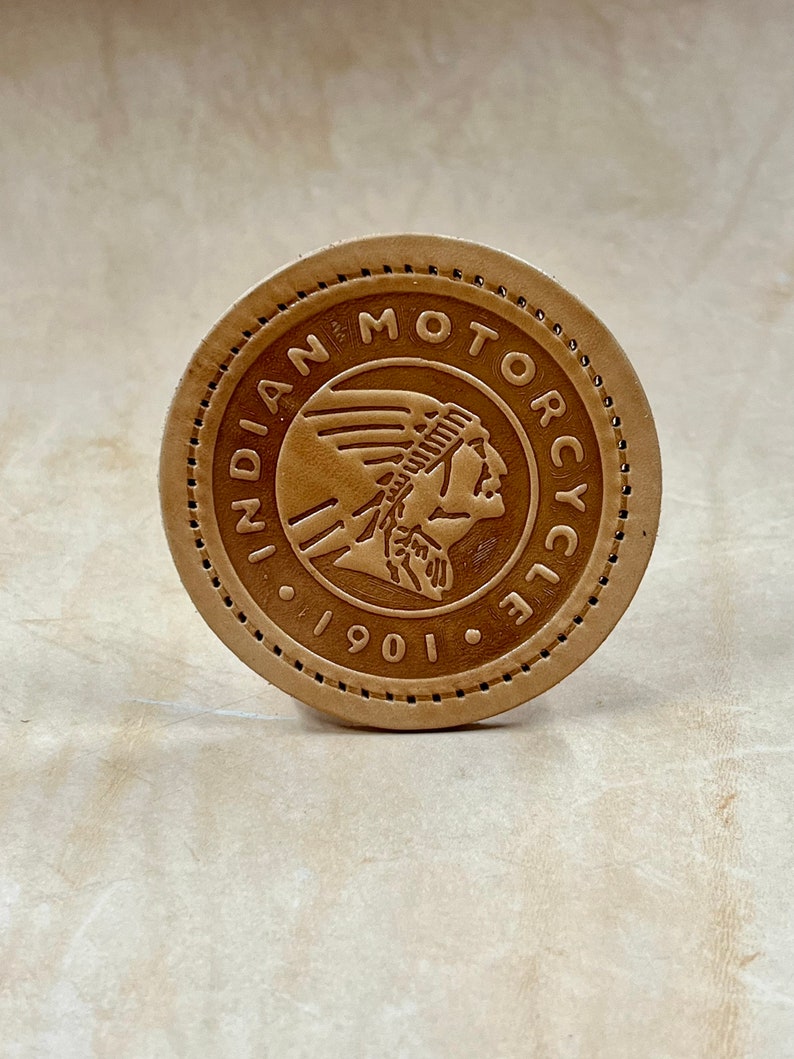 Indian Motorcycles Leather Patch round - Etsy
