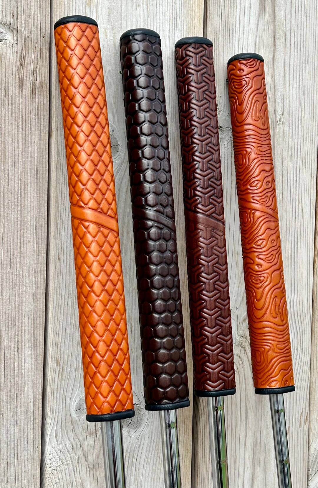 Leather Putter Grip diamond Pattern - Etsy
