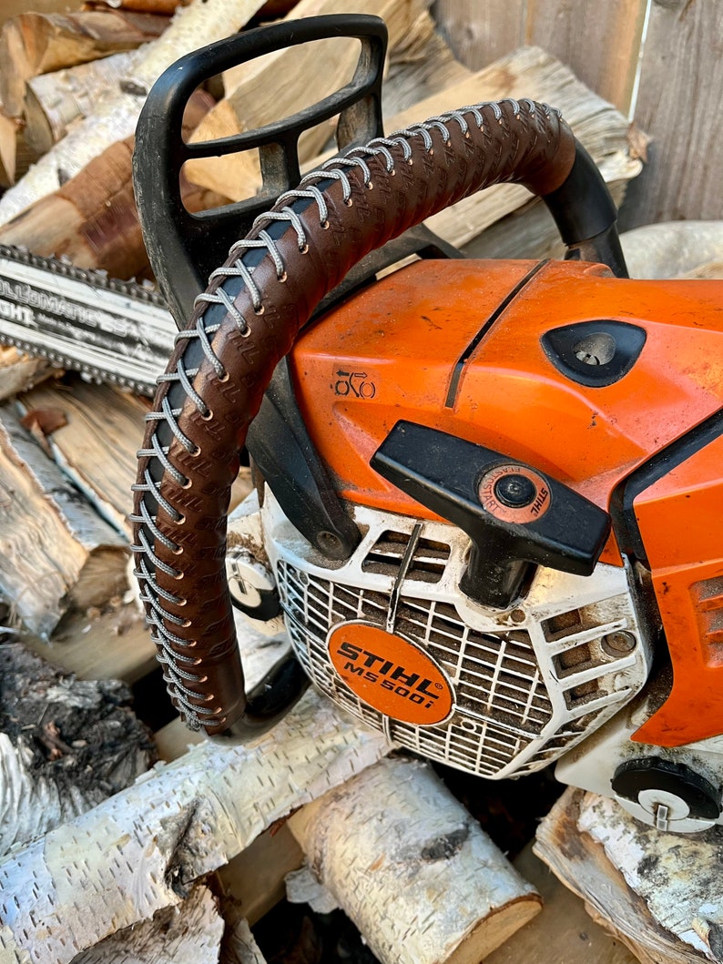 Leather Chainsaw Handle Cover Stihl 500i 661 441 462. - Etsy