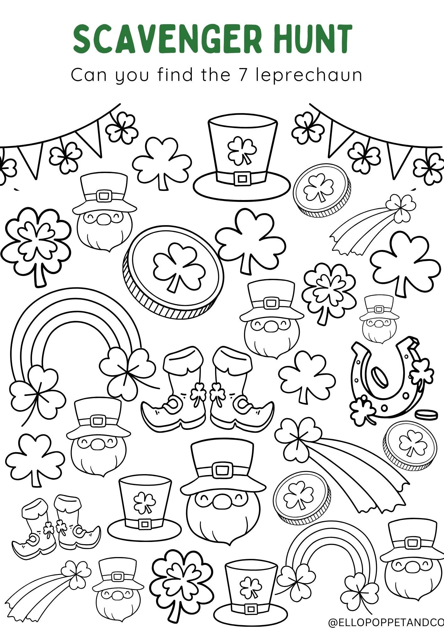 St Patricks Day Activity Sheets, Worksheet Bundle, 20 Preschool ...