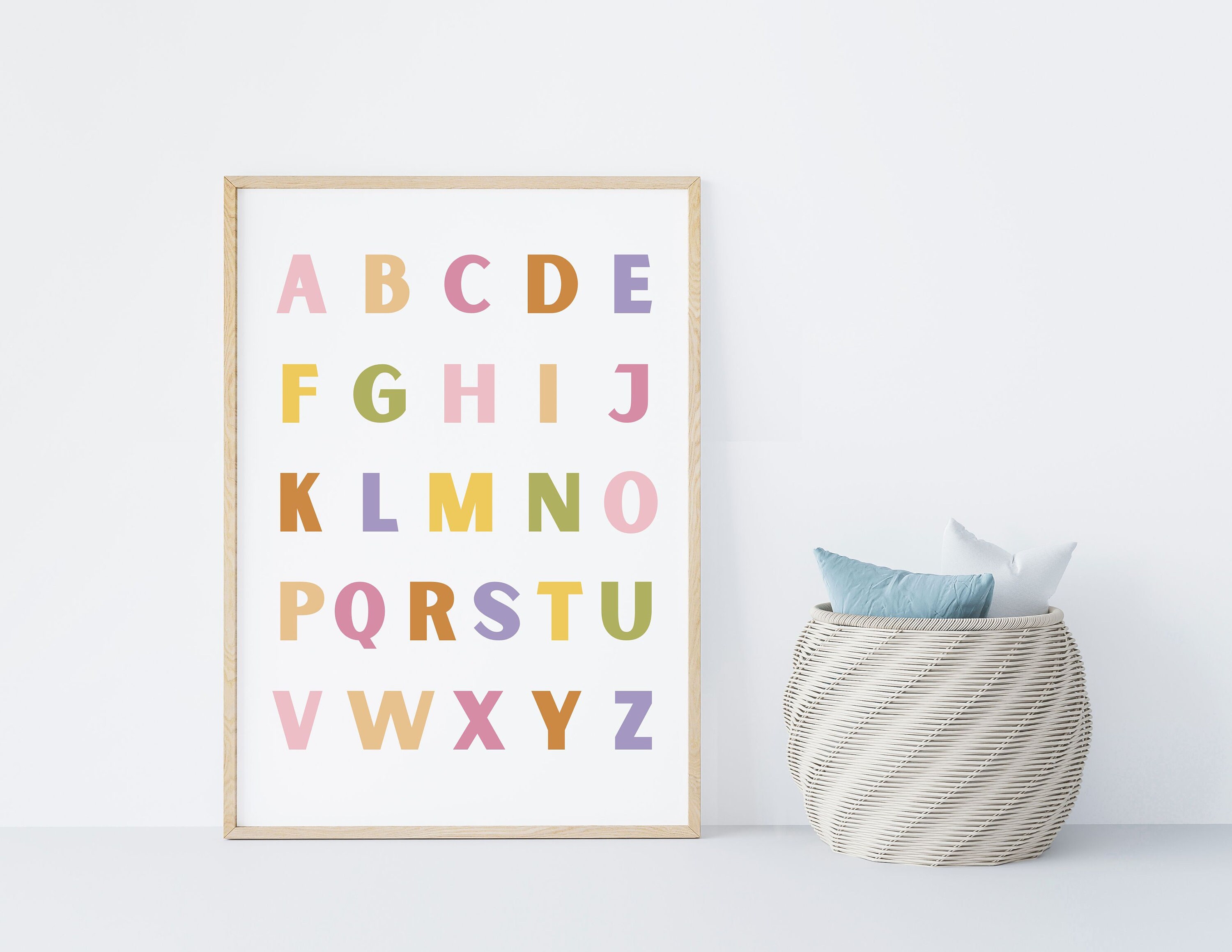 Rainbow ABC Poster, Educational Poster, Preschool Poster,classroom ...