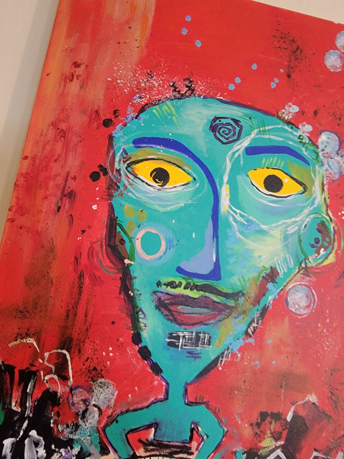 Music Man | ORIGINAL Acrylic Painting - Etsy