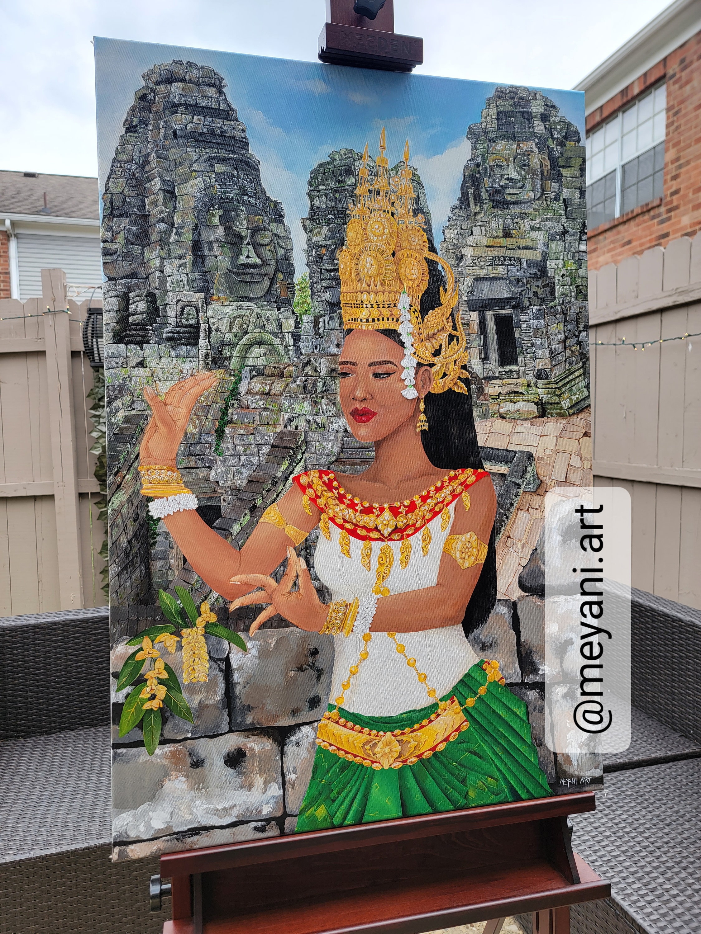 Khmer Apsara Painting