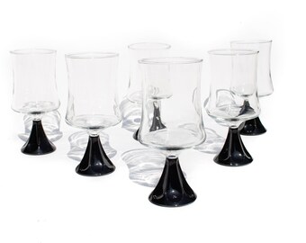 Black Glassware - Etsy