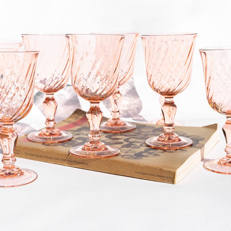 Pink Glassware - Etsy