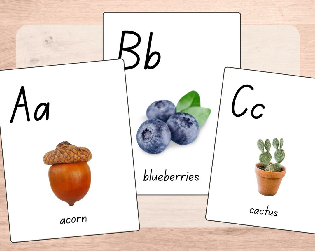 Naturalist Alphabet Posters | D'nealian-style Font | Large Font for ...