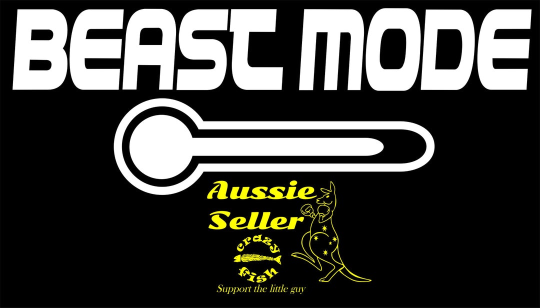 Beast Mode Vinyl Decal 250 X 90 Mm Choose Your Color - Etsy