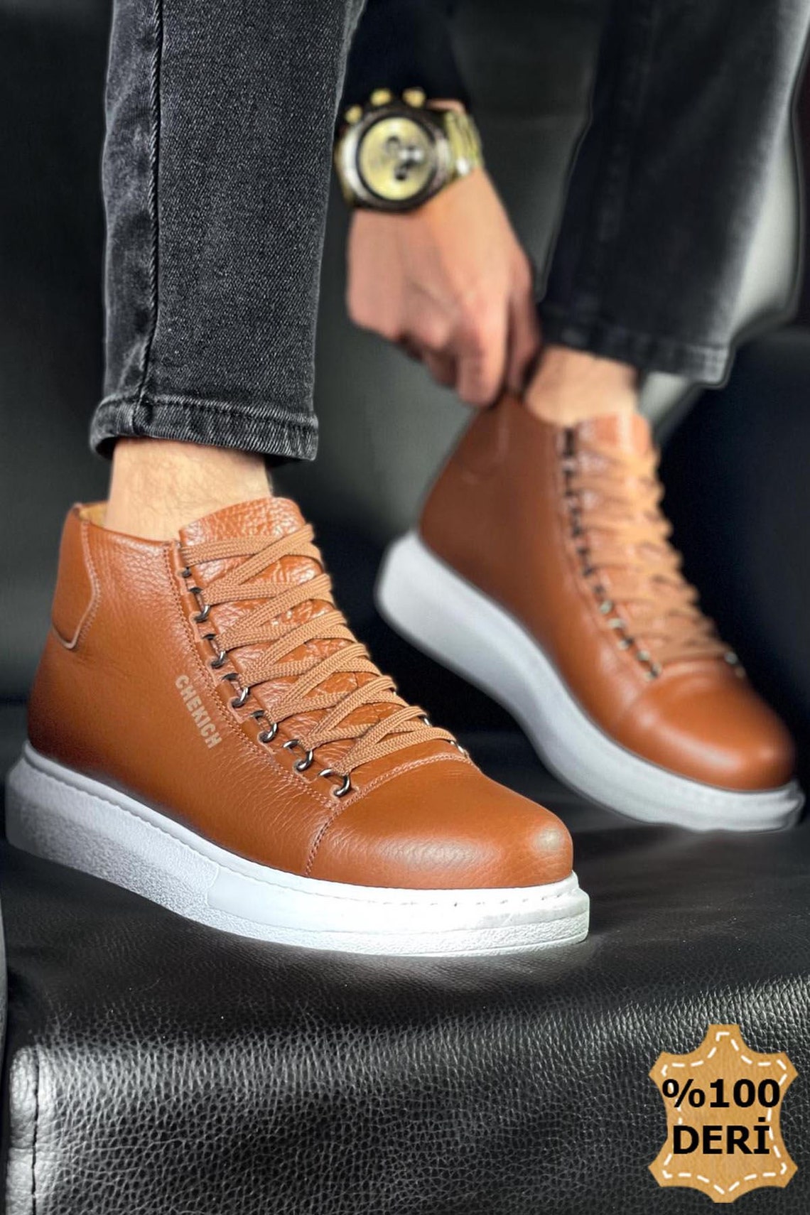 Men’s Sneakers | Genuine Leather L Unisex Sneakers | Casual Sneakers ...