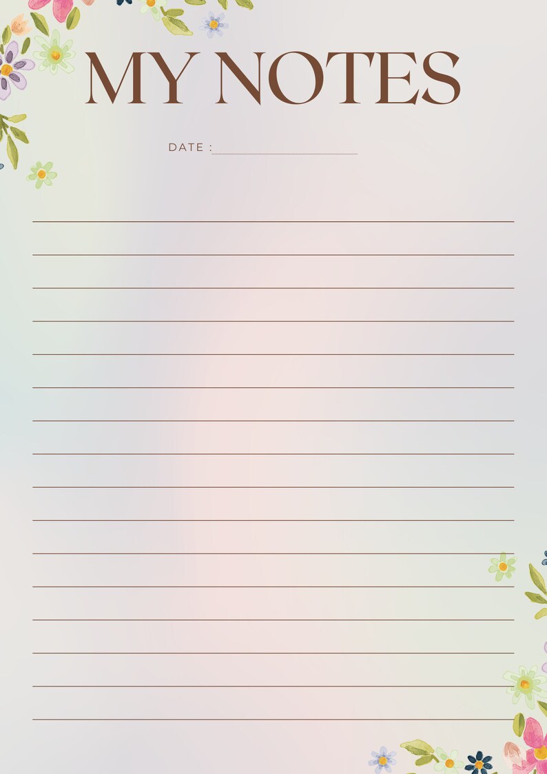 To Do List Weekly Planner My Notes Canva Printable Editable ...