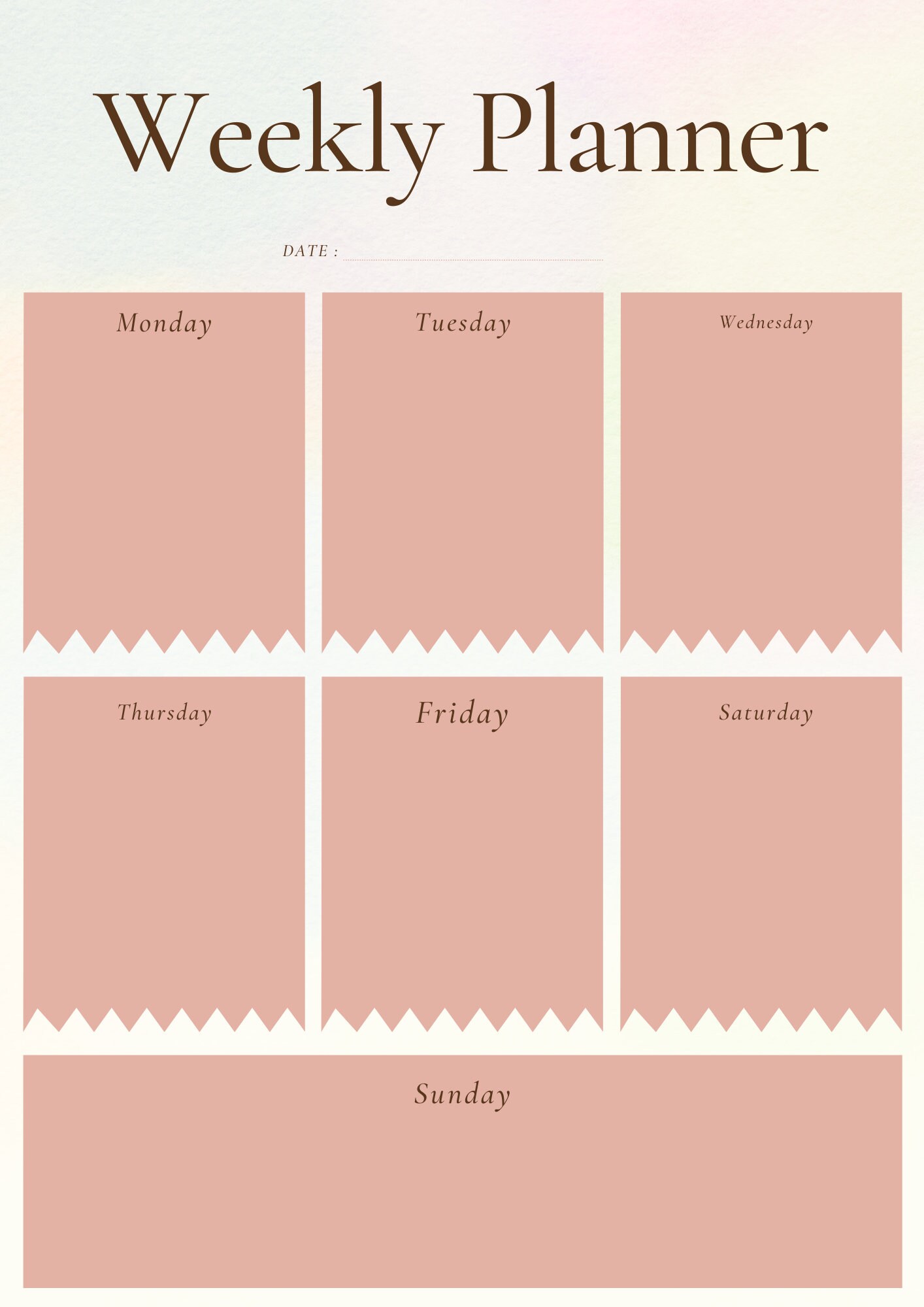 To Do List Weekly Planner My Notes Canva Printable Editable ...