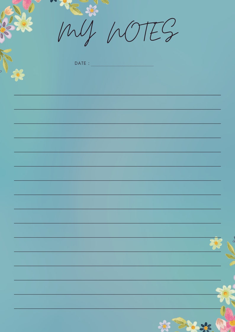To Do List Weekly Planner My Notes Canva Printable Editable ...