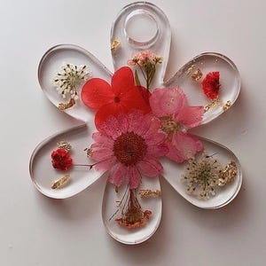 Personalized Handmade Tumbler Topper With Naturally Pressed Flowers for ...